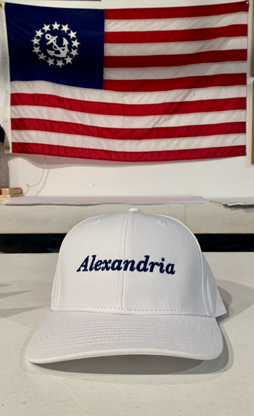 Embroidered Alexandria Hat - White – The Lucky Knot Men’s